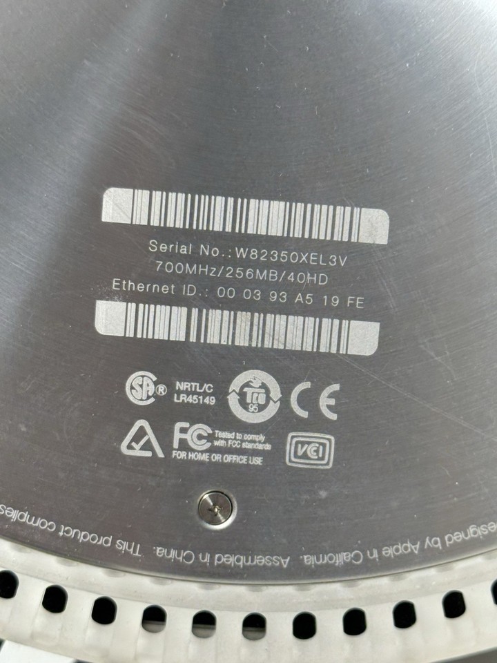 *SEE VIDEO* Apple iMac G4 15” Sunflower Desktop 700 MHz – Works, Mac OS ...