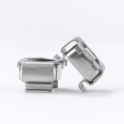 Snap-in Cage Nuts,M8 Stainless Steel Nut for Server Shelve Cabinet 10pc ...