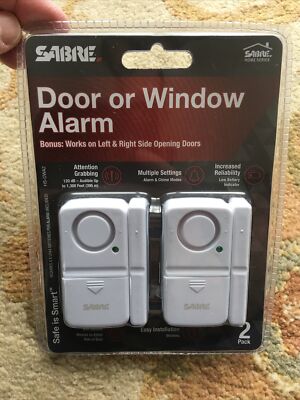Sabre HS-DWA2 Door/Window Alarm 120dB Siren 2-Unit Combo | eBay
