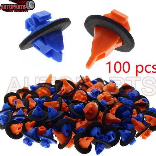 100x Orange & Blue 4Runner Tacoma Trim Moulding Clips 75395-35070 ...