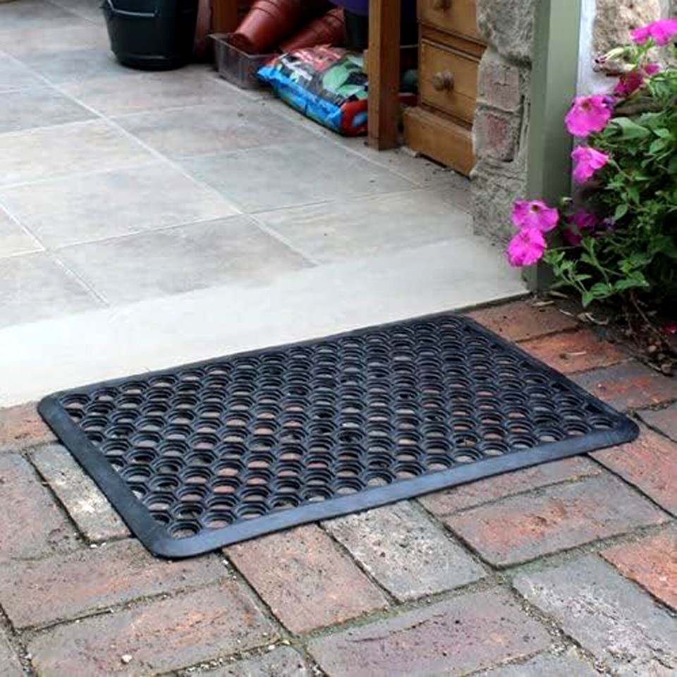 Natural Coir Door Mat Entrance Front Door Rubber Mats Indoor Outdoor ...