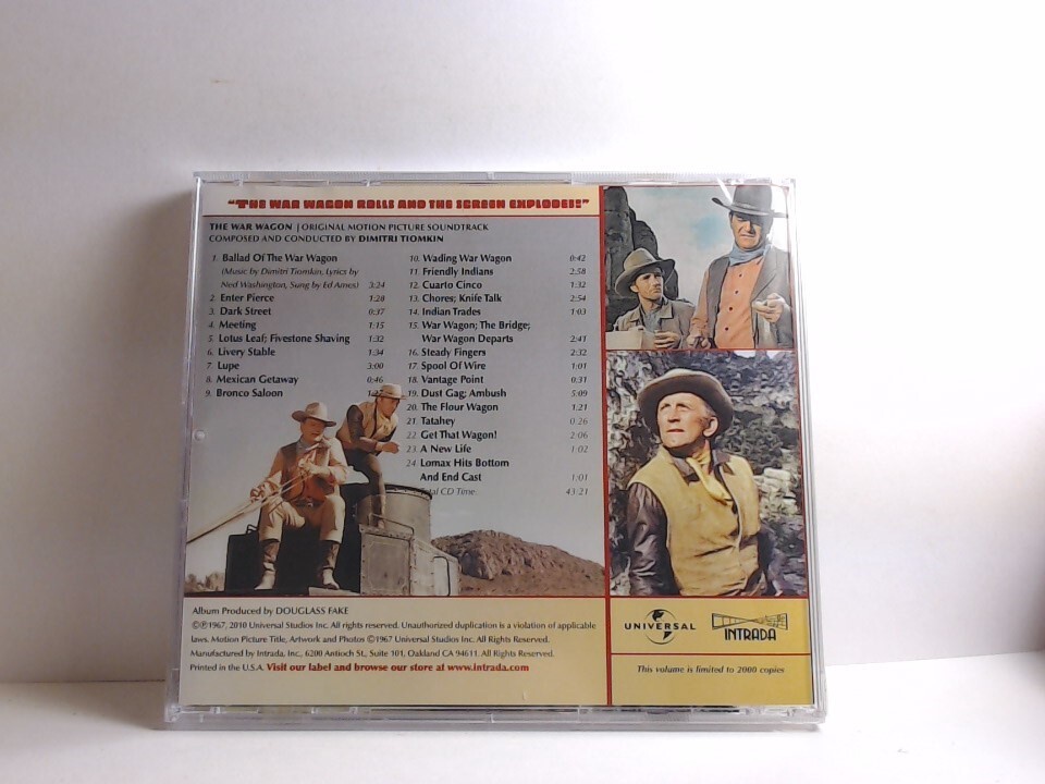 Dimitri Tiomkin – The War Wagon (CD, Sealed, US, 2010, Intrada) AZ620 ...
