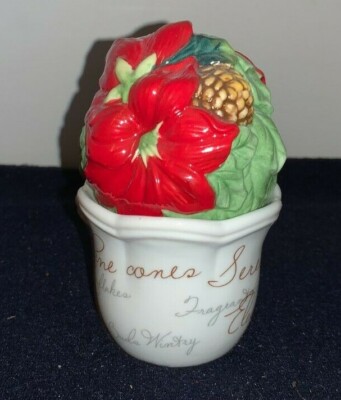(NEW) Lenox "Winter Meadow" Flower Pot SALT and PEPPER Set | eBay