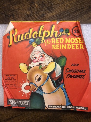 Rudolph The Red Nose Reindeer+Santa Claus Is Flying Through The Sky ...