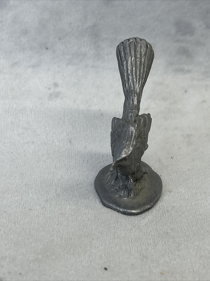 Vintage Morrey Pewter Cardinal Bird Miniature Figurine #498 Small ...