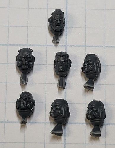 Warhammer 40k Space Marine Bits Primaris Reiver Bare Skull Heads w Sgt ...