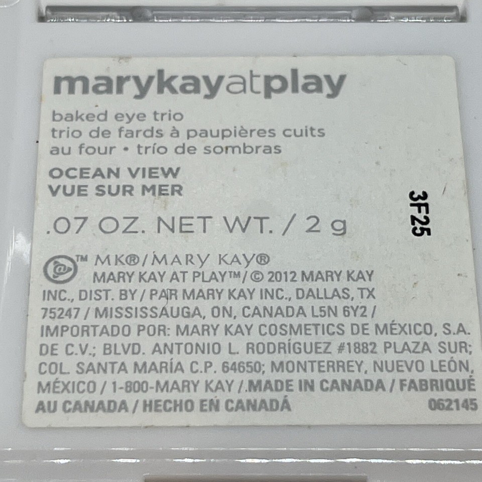 Lot of 3 Different Mary Kay At Play Baked Eye Trio Just For Eyes Ocean ...