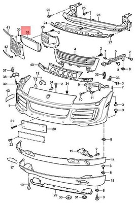 Genuine PORSCHE Cayenne 9PA1 Cover Left 95550582300 | eBay