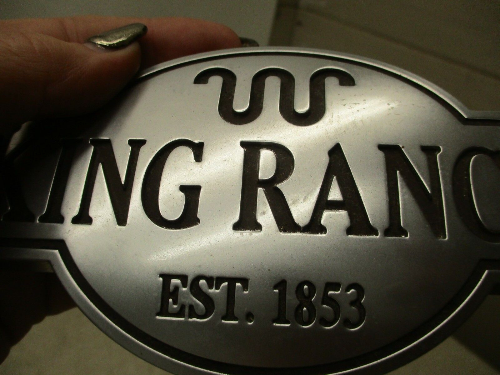 Ford Truck King Ranch Est 1853 Tailgate Emblem Door 5 3/4" X 3 1/4" OEM ...