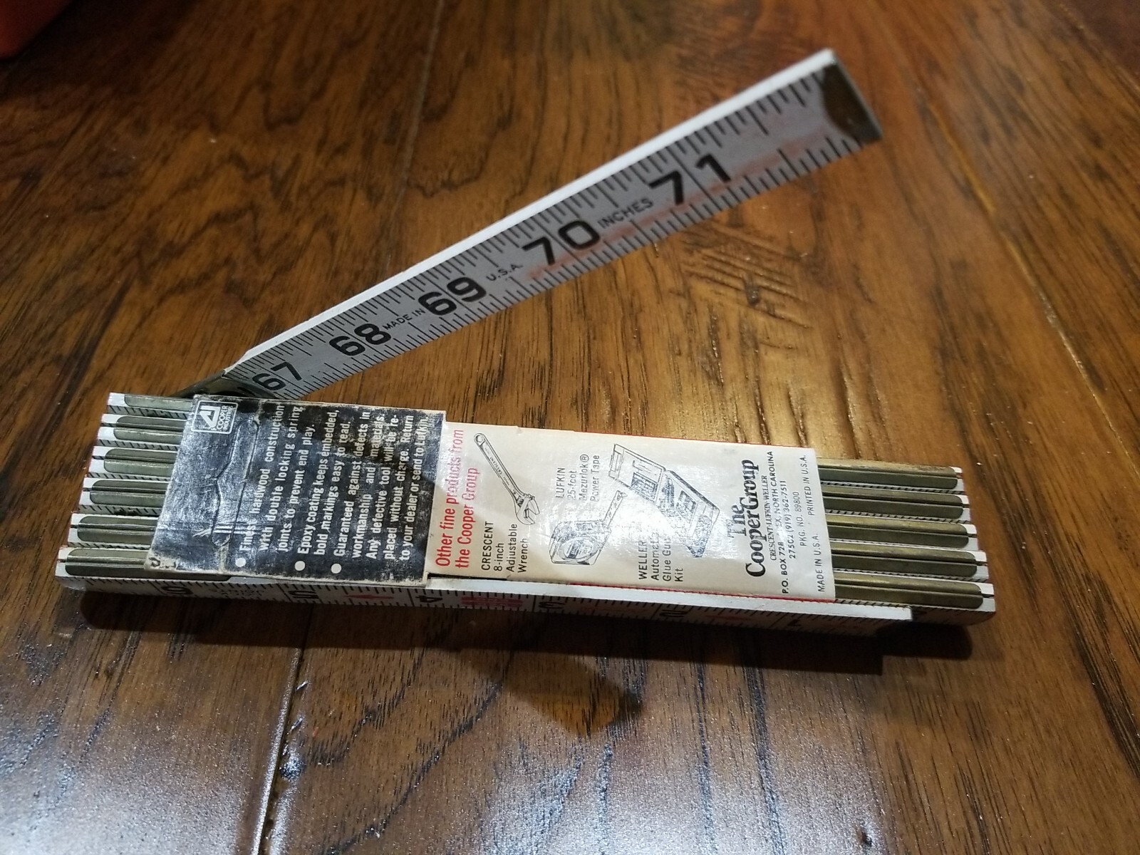 NOS Lufkin 066 Red End Folding Wood Carpenters Rule 6FT. Outside ...