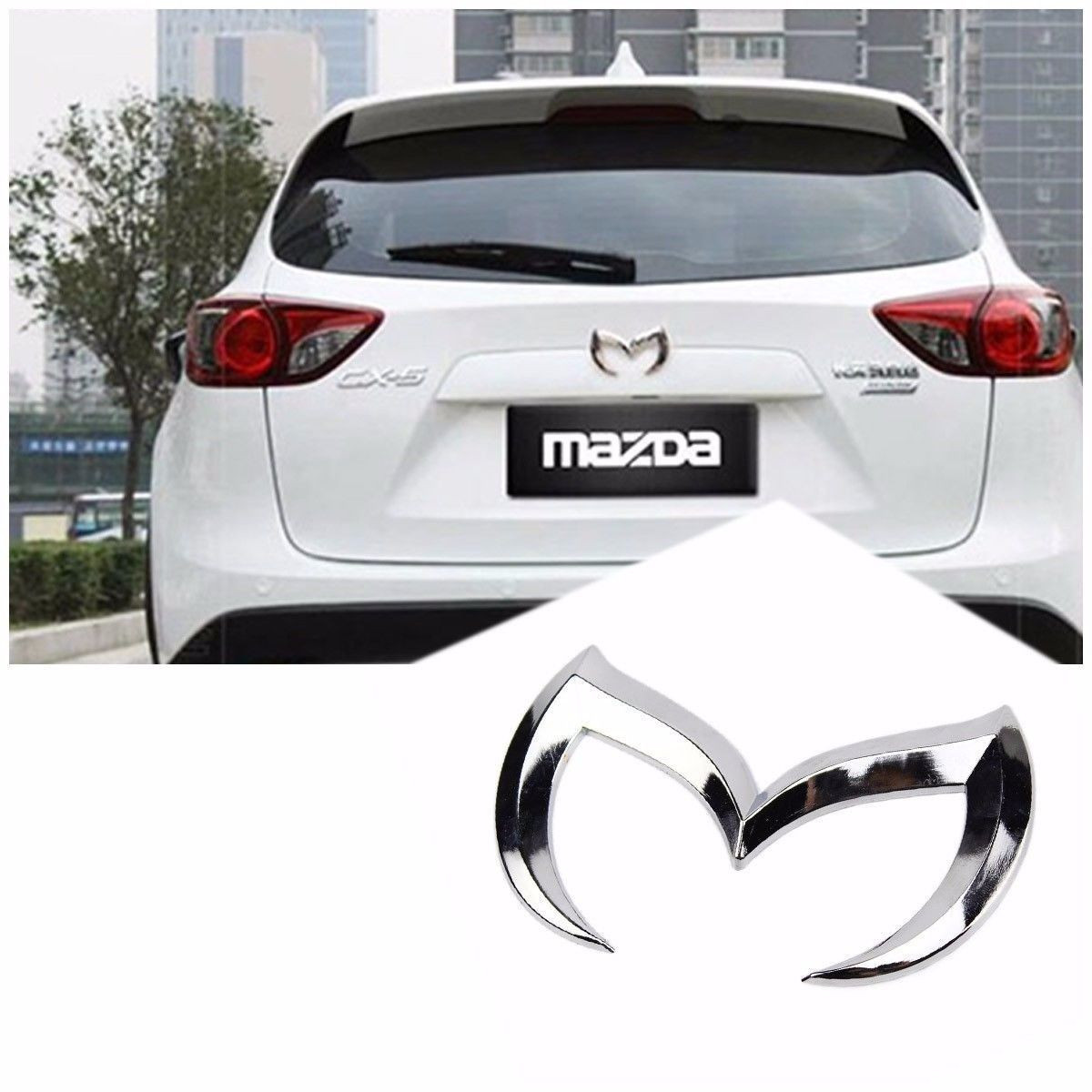Mazda Evil M Logo Gold Evil M Emblem Logo Badge Decal For Mazda CX 3 5