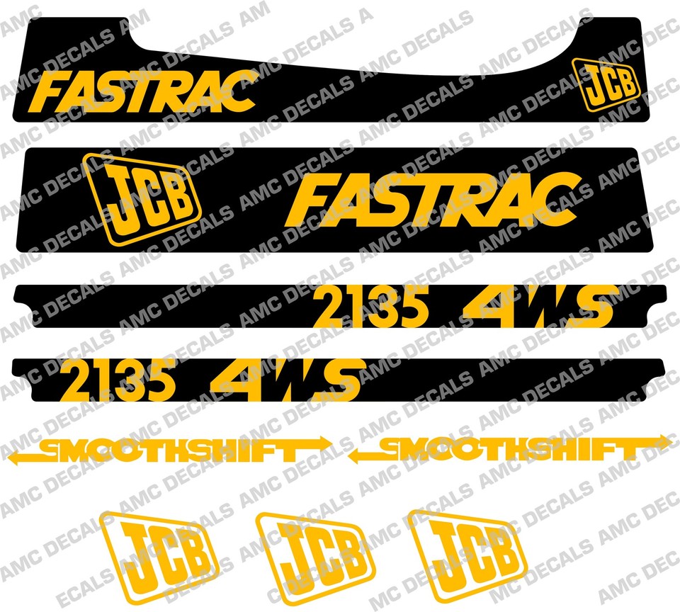 JCB FASTRAC 2135 DECAL STICKER SET | eBay