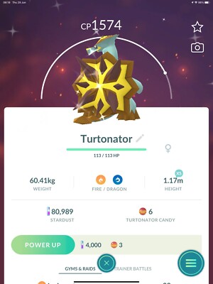 Shiny Turtonator - Trade 1 Million Stardust - Read Description | eBay