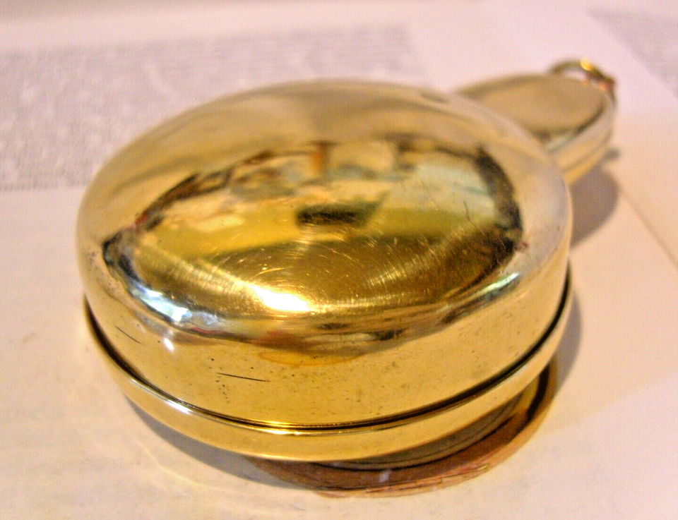 Miners Pocket Watch Case 1920s Original Large Brass Protective Outer ...