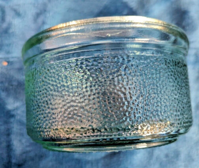 Vintage Green Pebble Textured Glass Candle Votive - Heavy In Thickness ...