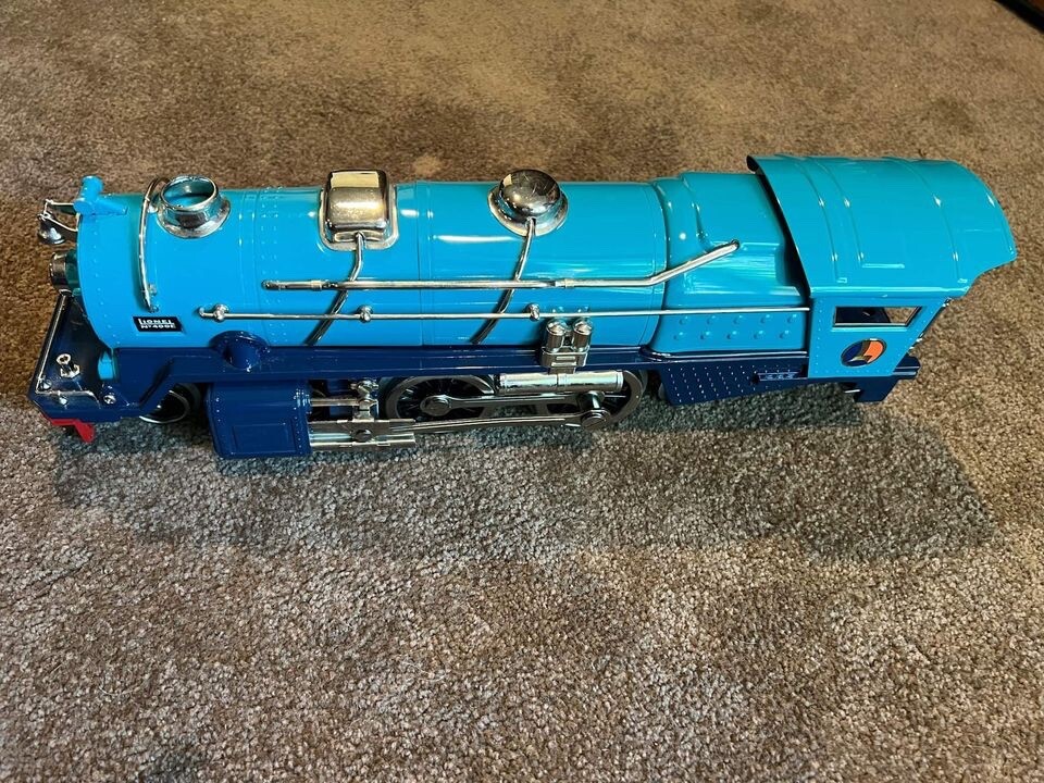 MTH Lionel Blue Comet Locomotive + Tender, 400E, + 2 Passenger Cars ...
