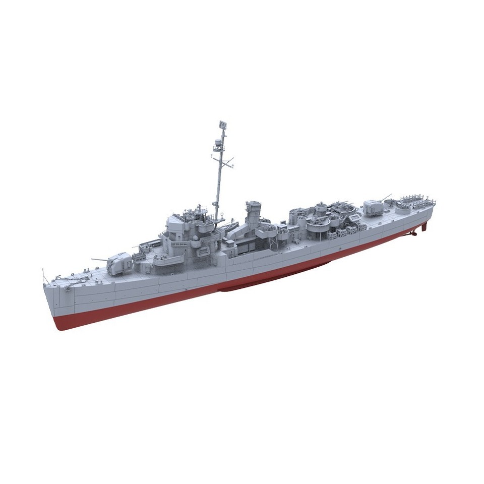 1/200 Military Model Kit USS Buckley Class Coolbaugh Frigate DE-217 ...