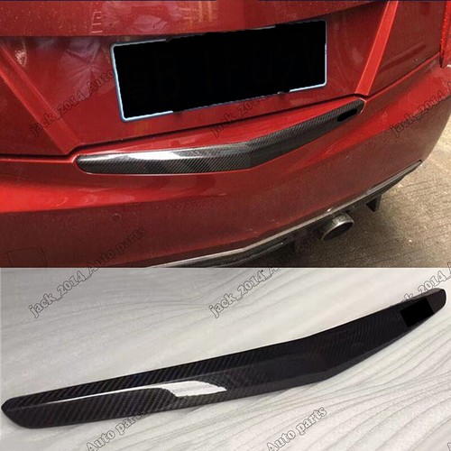 Real Carbon Fiber Exterior Rear Tail Gate Trim Cover For Cadillac ATS ...