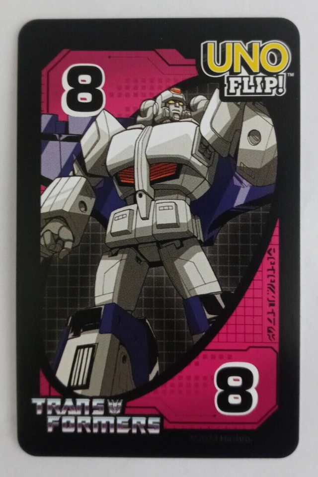 Uno Flip! Transformers Card Red Blaster Reverse Card | eBay