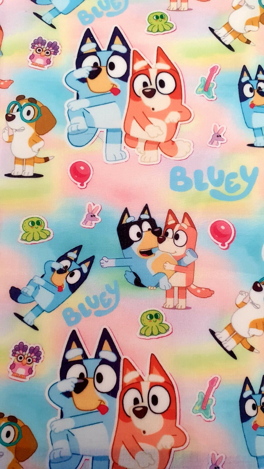 Bluey bingo bedside touch Lamp fabric shade bluey abc various | eBay