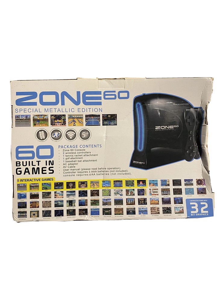 Zone 60 Special Metallic Edition 32 Bit Graphics - 60 Game Video Game ...