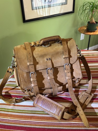 Saddleback Leather Company Large Classic 2 Rivet Tobacco Briefcase | eBay