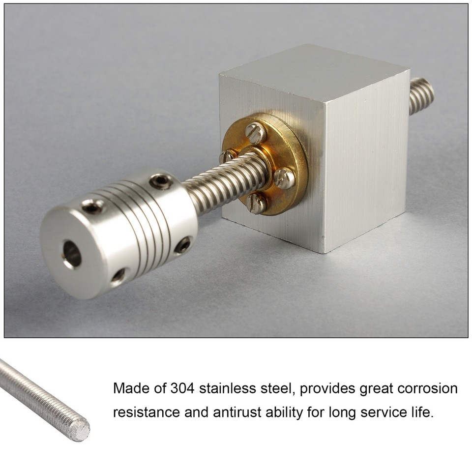 Fully Threaded Rod [for Clamps and U-Bolts] - M3x170mm 0.5mm Pitch ...