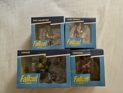 Fallout Loot Crate Lot - 4 Figures - Fawkes, Hancock, Nick, Piper - NIB ...