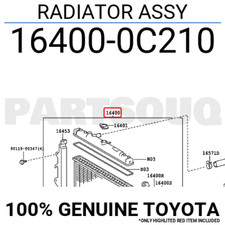 164000C342 Genuine Toyota Radiator ASSY 16400-0c342 for sale online | eBay