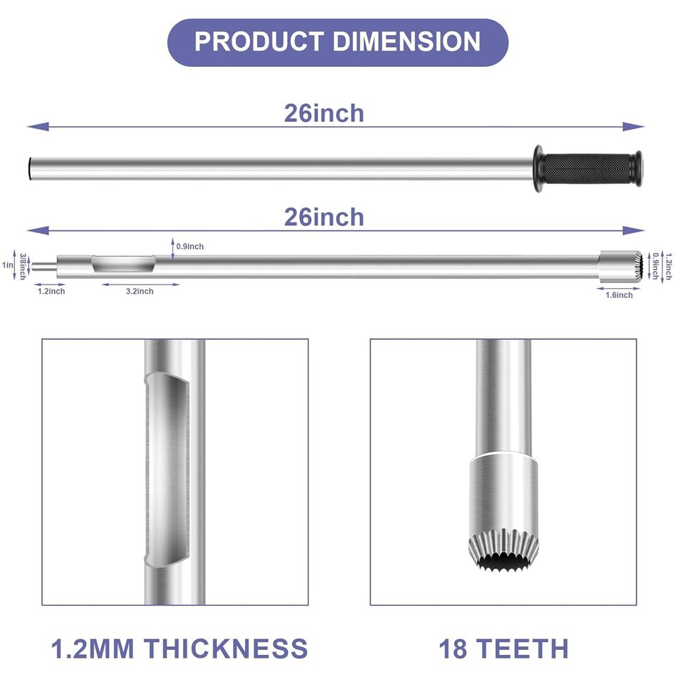 Hay Bale Thermometer Hay Bale Sampler Probe, 36in Depth, Drill-Type For ...
