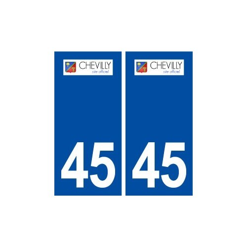 45 Chevilly logo ville autocollant plaque stickers | eBay