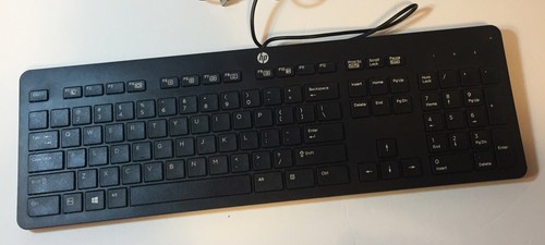HP Ultra Slim USB Keyboard SK-2120 803181-001 - BLACK 104 Keys - 17 ...
