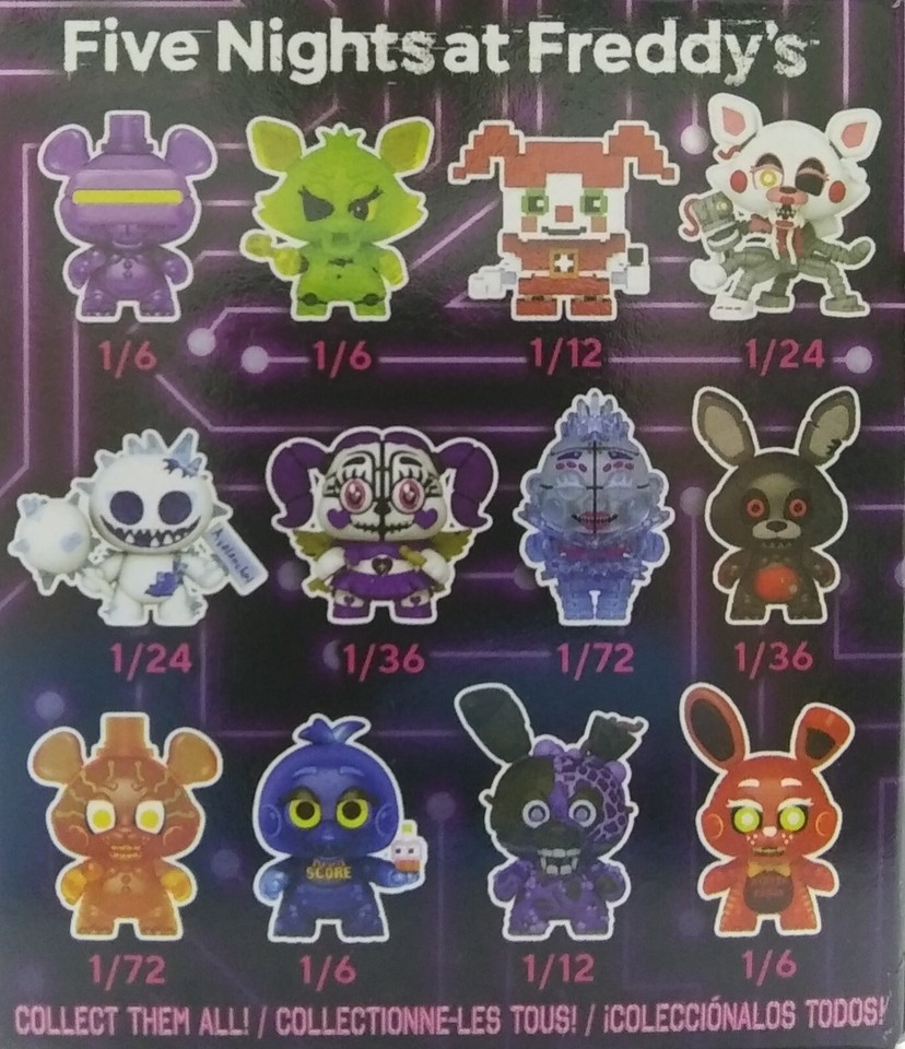 Mystery Minis VR Freddy, Radioactive Foxy, System Error Bonnie, High ...