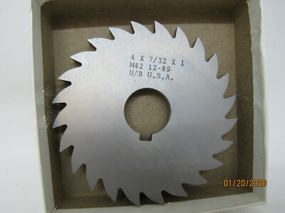4" X 7/32" X 1" PLAIN MILLING CUTTER UNION BUTTERFIELD (MADE IN THE USA ...