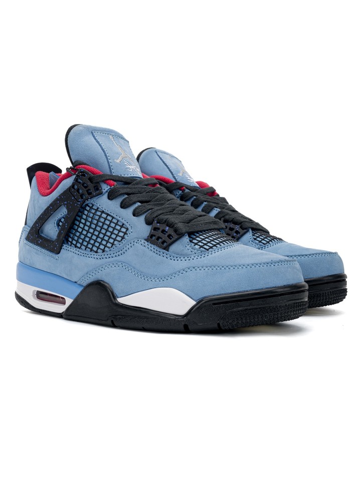 Nike Air Jordan 4 Travis Scott Cactus Jack Blue Nubuck 308497-406 New ...