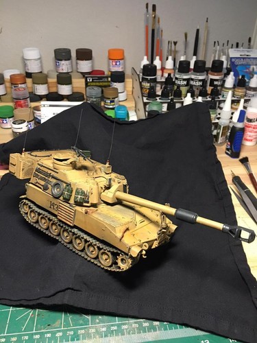 Tamiya 37026 US Self-propelled Howitzer M109a6 Paladin Iraq War Scale 1 ...