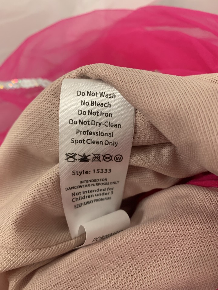 NIB! Hot Pink Ballet Tap Dance Costume Med Child Size 10-12 Weissman | eBay