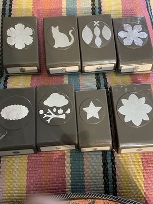 Lot Of 8 Stampin Up Variety Paper Punches Nine Lives , Tree , Flowers ...