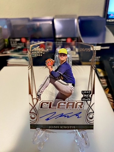 Josh Knoth 2023 Leaf Trinity Baseball Cleau Auto /99 RC Brewers | eBay