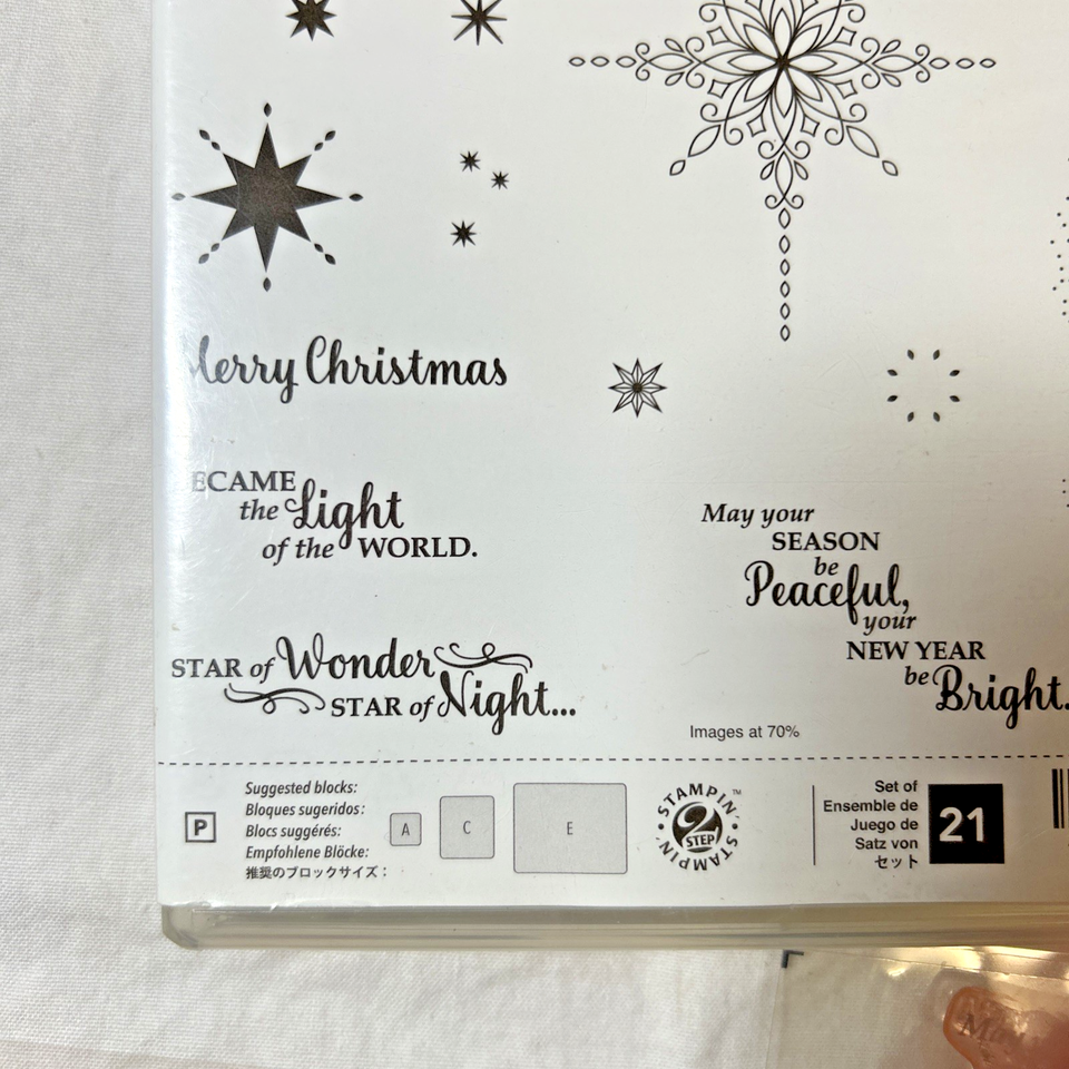 Stampin Up Star of Light Bundle-Starlight Thinlits Dies-Christmas Star-Card-Lot | eBay