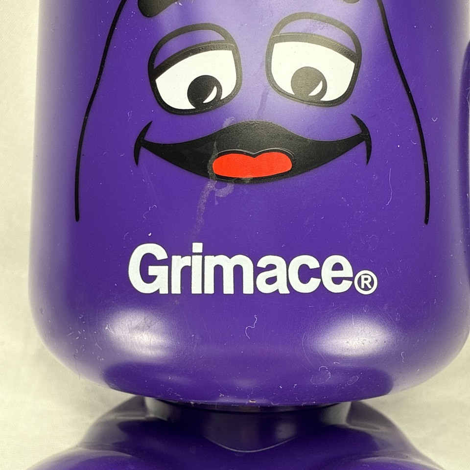 Vintage McDonald's Grimace Cup Purple Plastic Footed Fast Food ...