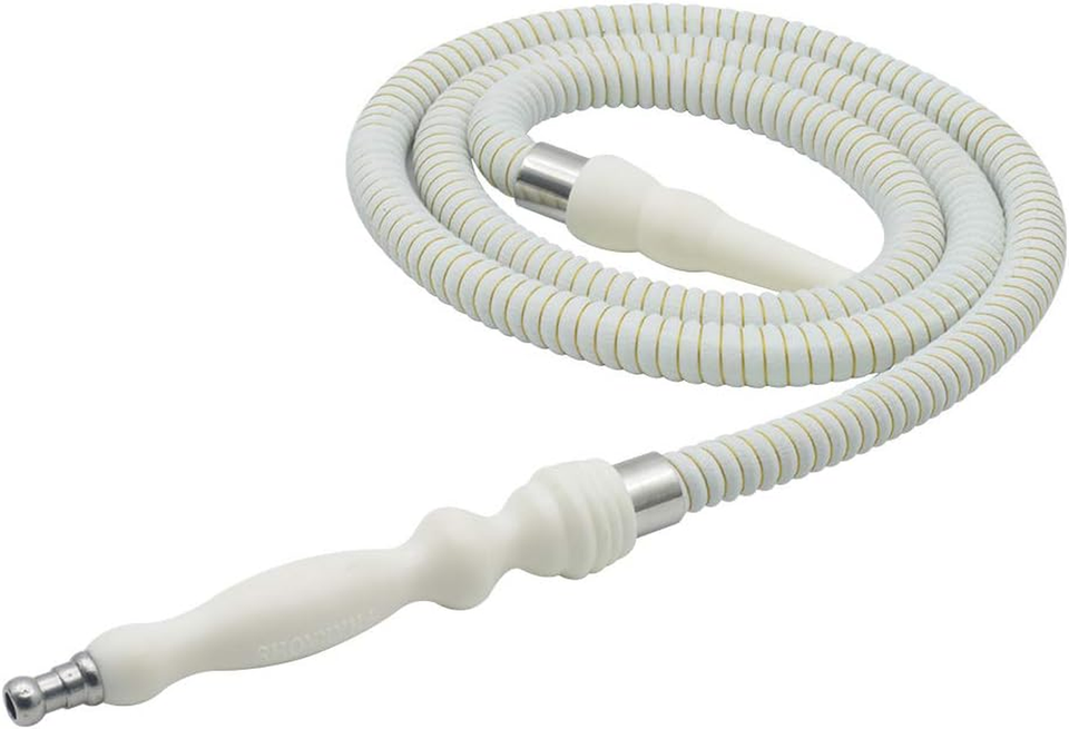 Hookah Hose Shisha Washable Soft Touch Rubber Handle Metal Alloy Tip ...