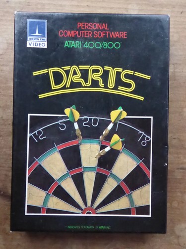 DARTS for ATARI 400 800 Micro Computer Game by Thorn EMI Complete in Box 1981 | eBay