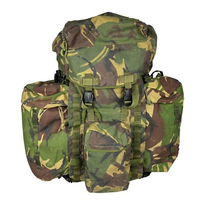 British Army DPM 120L Bergen Rucksack + Side Pockets - Long Back ...