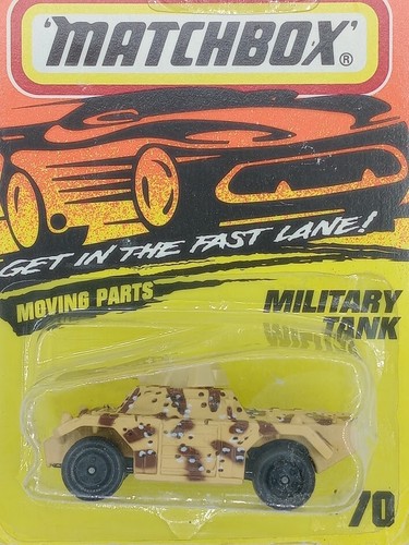 MATCHBOX-MB#70 MILITARY TANK--SEALED ON CARD-1993 | eBay