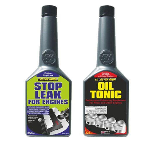 2 Pack ENGINE STOP LEAK ADDITIVE + OIL TREATMENT FRICTION REDUCER SET ...
