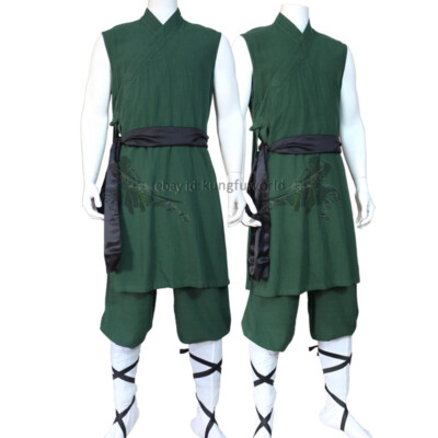 Sleeveless Summer Shaolin Kung fu Uniform Martial arts Tai chi Wing ...