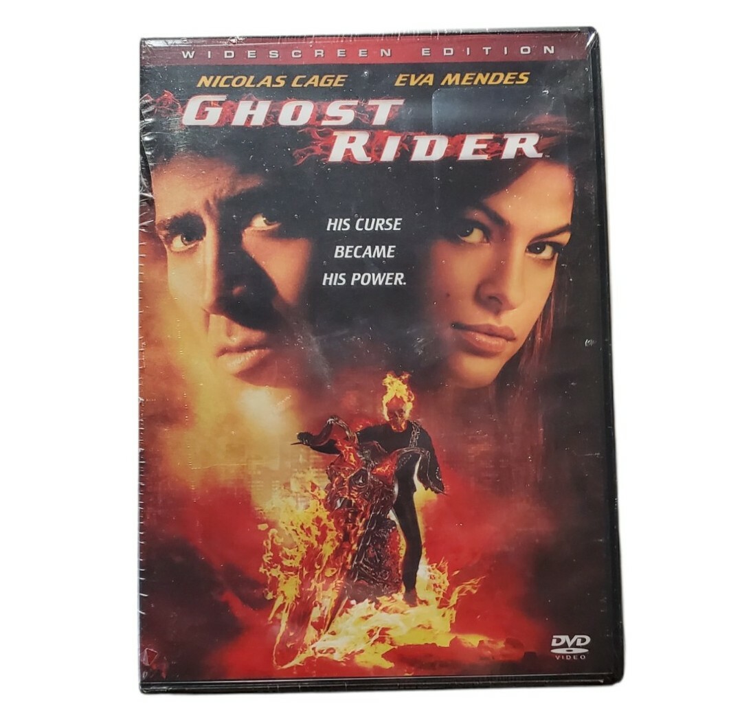 Ghost Rider DVD Nicolas Cage Eva Mendes Peter Fonda Sam Elliot Marvel ...