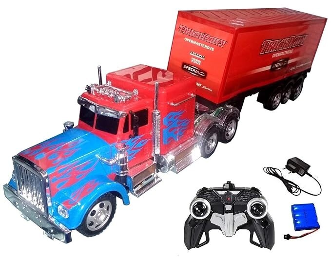 Remote Control Semi-Truck w/ detachable Trailer-Rechargeable 2.4 GHz ...