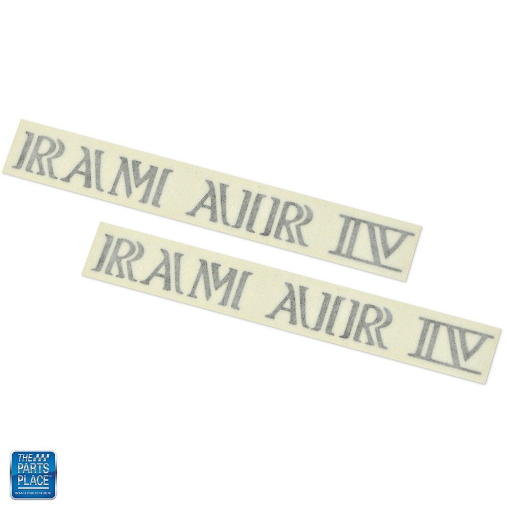 1969-1970 GTO Firebird Trans Am RAM AIR IV Hood Scoop Decal Black ...